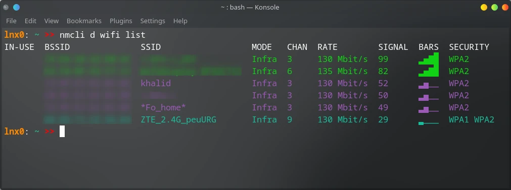 Connecting to wifi network through command line